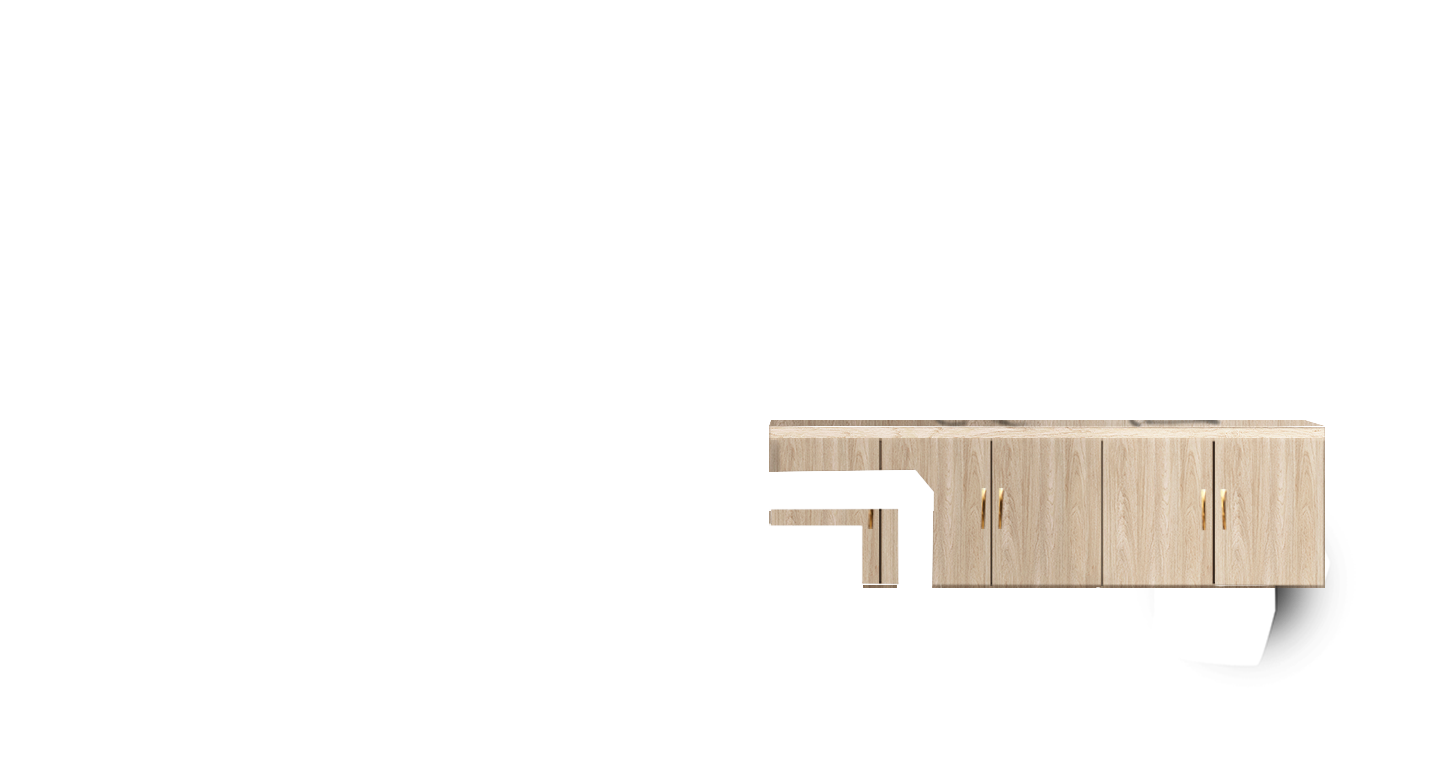 Oficina Mueble Posterior Roble Natural | Aglomerados Cotopaxi